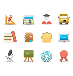 Set teacher and teaching equipment Royalty Free Vector Image