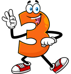 Friendly cartoon numbers set Royalty Free Vector Image