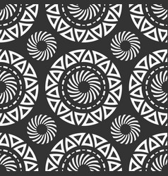 Abstract seamless pattern with round geometric Vector Image