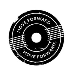 Move forward rubber stamp Royalty Free Vector Image