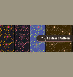 Pattern 11 set seamless flexible patterns Vector Image