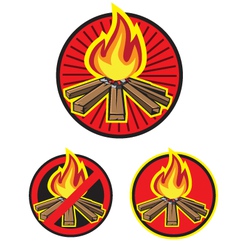 Wood fire Royalty Free Vector Image - VectorStock