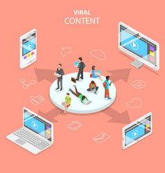 Email notification flat isometric concept Vector Image