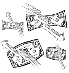 Money doodle set Royalty Free Vector Image - VectorStock