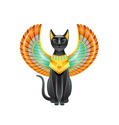 Egyptian papyrus with gods and goddess isis Vector Image
