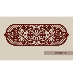 The template pattern for cutting decorative panel Vector Image