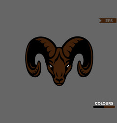 Angry ram head Royalty Free Vector Image - VectorStock