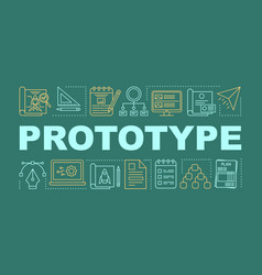 Prototype word concepts banner Royalty Free Vector Image