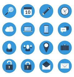 Basic flat icon set for web and mobile application