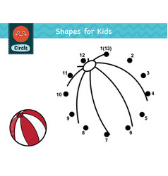 Dot to game for kids connect the dots Royalty Free Vector