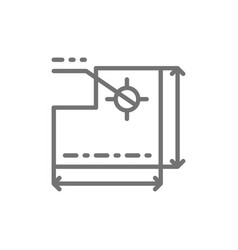 Drawing technical device development a Royalty Free Vector