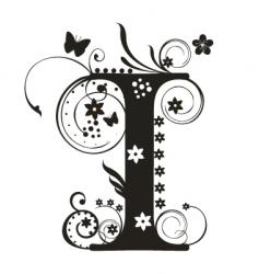 Letter i Royalty Free Vector Image - VectorStock