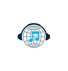 Music globe Royalty Free Vector Image - VectorStock