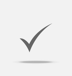 Green grunge check mark correct answer checking Vector Image