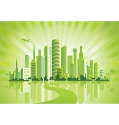 Colorful panorama city Royalty Free Vector Image