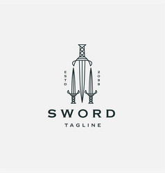 Sword cannabis logo Royalty Free Vector Image - VectorStock