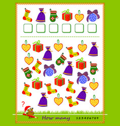 Educational page for little children printable Vector Image