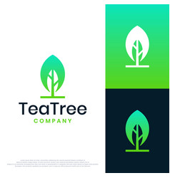 Natural home logo design Royalty Free Vector Image