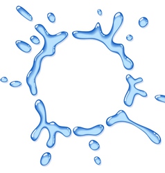 Round splash water Royalty Free Vector Image - VectorStock