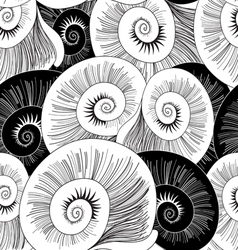 Graphic pattern of shells Royalty Free Vector Image