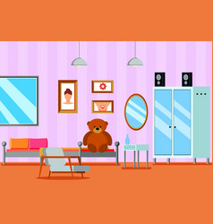 School classroom interior room blackboard Vector Image