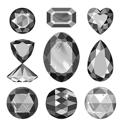 Set of colored gems Royalty Free Vector Image - VectorStock