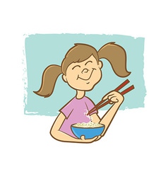 Ramen with cute cartoon style Royalty Free Vector Image