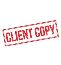 Client Copy rubber stamp Royalty Free Vector Image