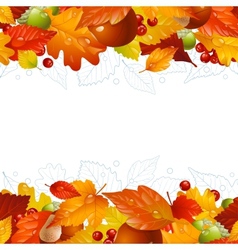 Autumn frame Royalty Free Vector Image - VectorStock
