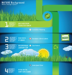 Modern nature design layout Royalty Free Vector Image