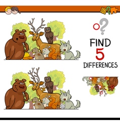 Preschool differences task Royalty Free Vector Image