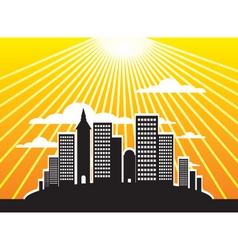 Urban cityscape view sign symbol Royalty Free Vector Image