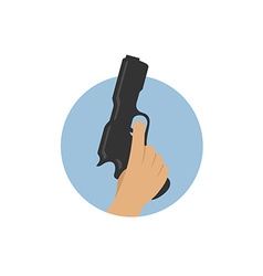 Hand gun Royalty Free Vector Image - VectorStock