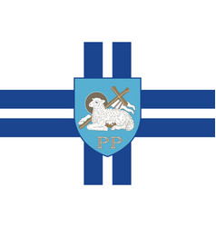 Flag of preston in england Royalty Free Vector Image