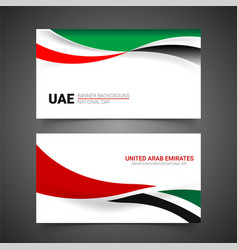 Flag uae background design Royalty Free Vector Image