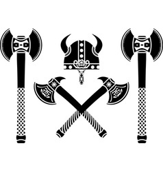 Set of elder futhark runes with names Royalty Free Vector