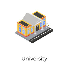 University Royalty Free Vector Image - VectorStock