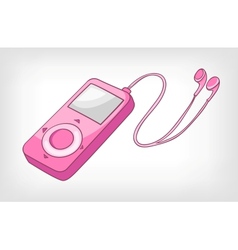 Cartoon mp3 player Royalty Free Vector Image - VectorStock