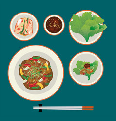 Bulgogi Royalty Free Vector Image - VectorStock