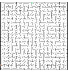 Round maze puzzle logo Royalty Free Vector Image