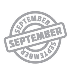 September rubber stamp Royalty Free Vector Image