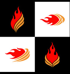 Fire spirit logo Royalty Free Vector Image - VectorStock