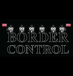 Border control concept immigration officer Vector Image
