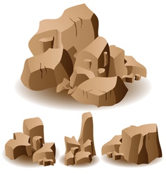 Big and small rocks Royalty Free Vector Image - VectorStock