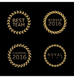 Winner label set Royalty Free Vector Image - VectorStock