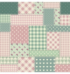 Classic argyle pattern in patchwork style Vector Image