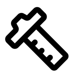 T scale Royalty Free Vector Image - VectorStock