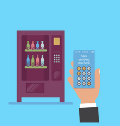 Hack vending machine Royalty Free Vector Image