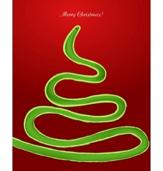 Snake in the form of number two Royalty Free Vector Image