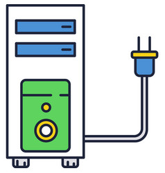 Computer workstation Royalty Free Vector Image